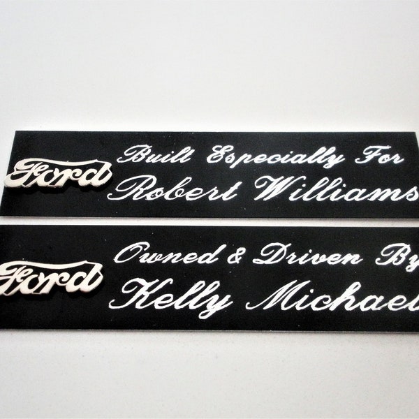 Dashboard Nameplate - Etsy