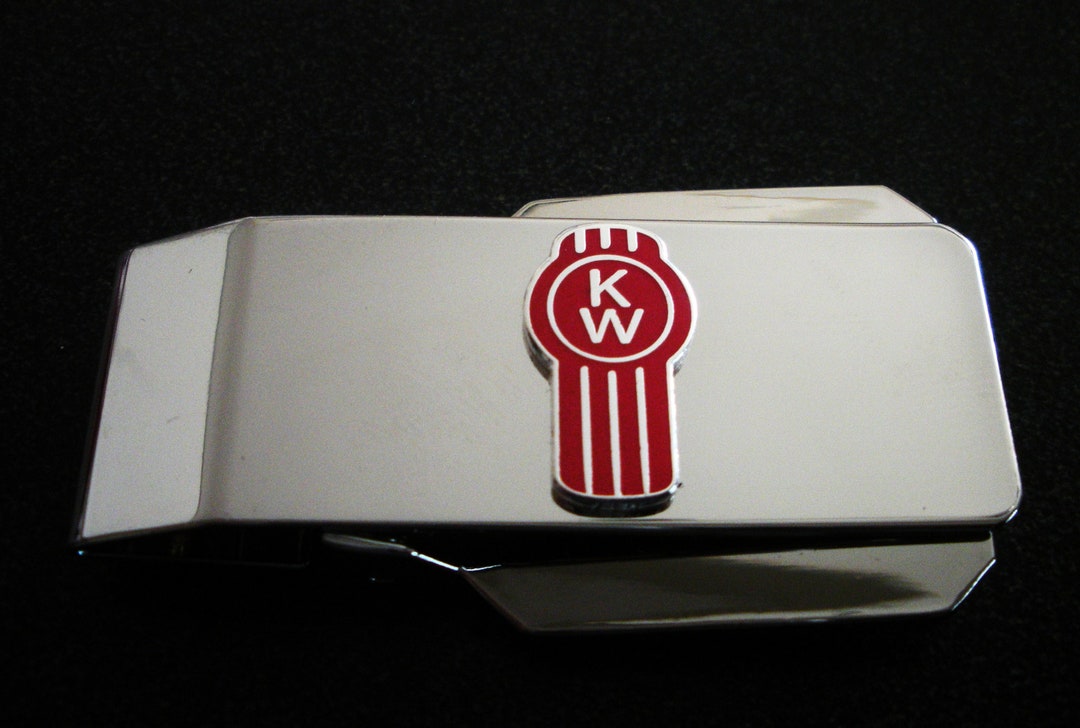 Kenworth Truck Silver Hinged Locking Back Money Clip Great Gift for ...