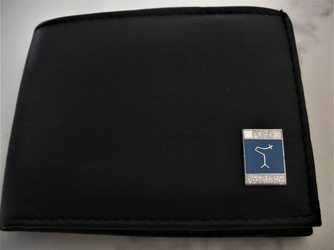 Pantera Vintage Top Grain Black Leather Bifold Wallet, Great Gift for ...