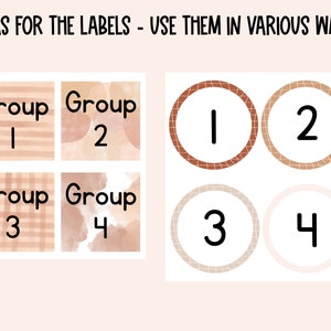 BOHO Neutral Student Name Tags and Class Labels for Classroom ...