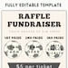 Soccer RAFFLE Fundraiser Editable Template for PTO and PTA. Flyer for ...