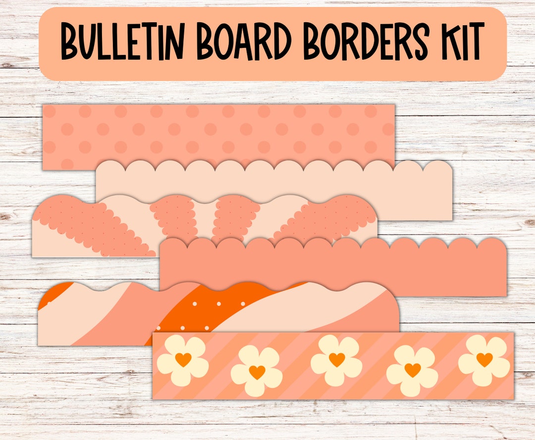 Classroom Bulletin Borders Kit Groovy Collection - Printable Homeschool ...
