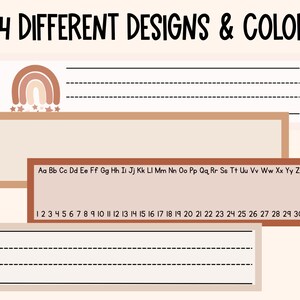 Neutral BOHO Desk Name Tags and Labels for Classroom Decor | Editable ...