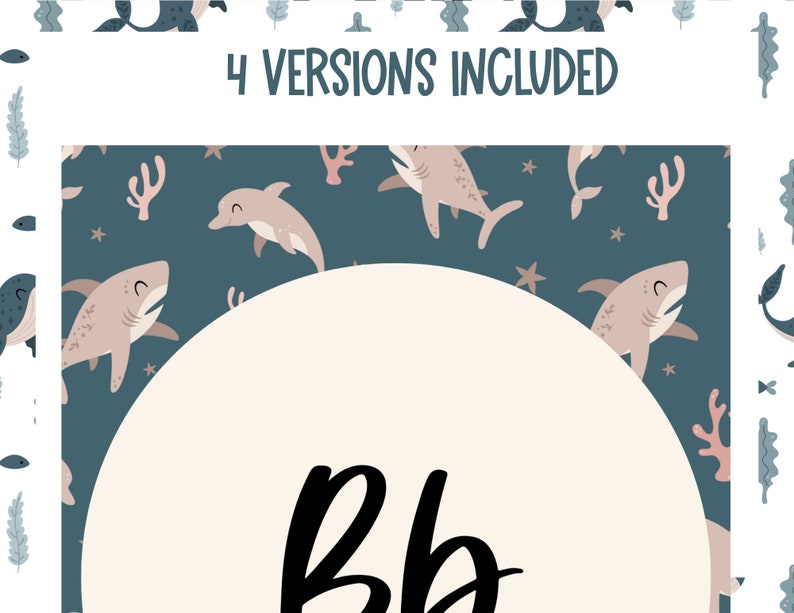 Alphabet Posters for Classroom Decor - Ocean Theme - Etsy