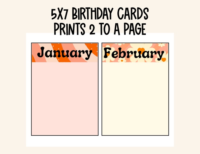 Birthday Board Poster Printable Groovy Collection for | Etsy