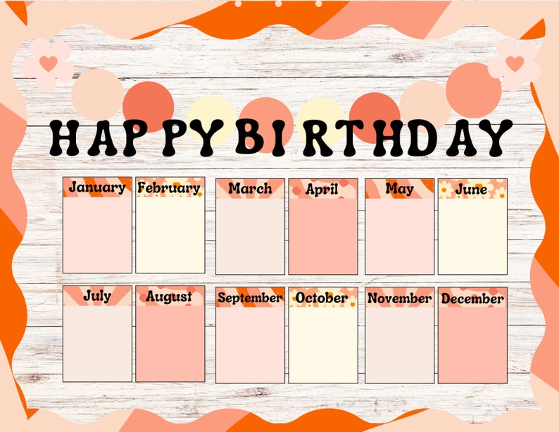 Retro Groovy Classroom Decor Bundle for Bulletin Board - Etsy