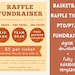 Basketball RAFFLE Fundraiser Editable Template for PTO and PTA. Flyer ...