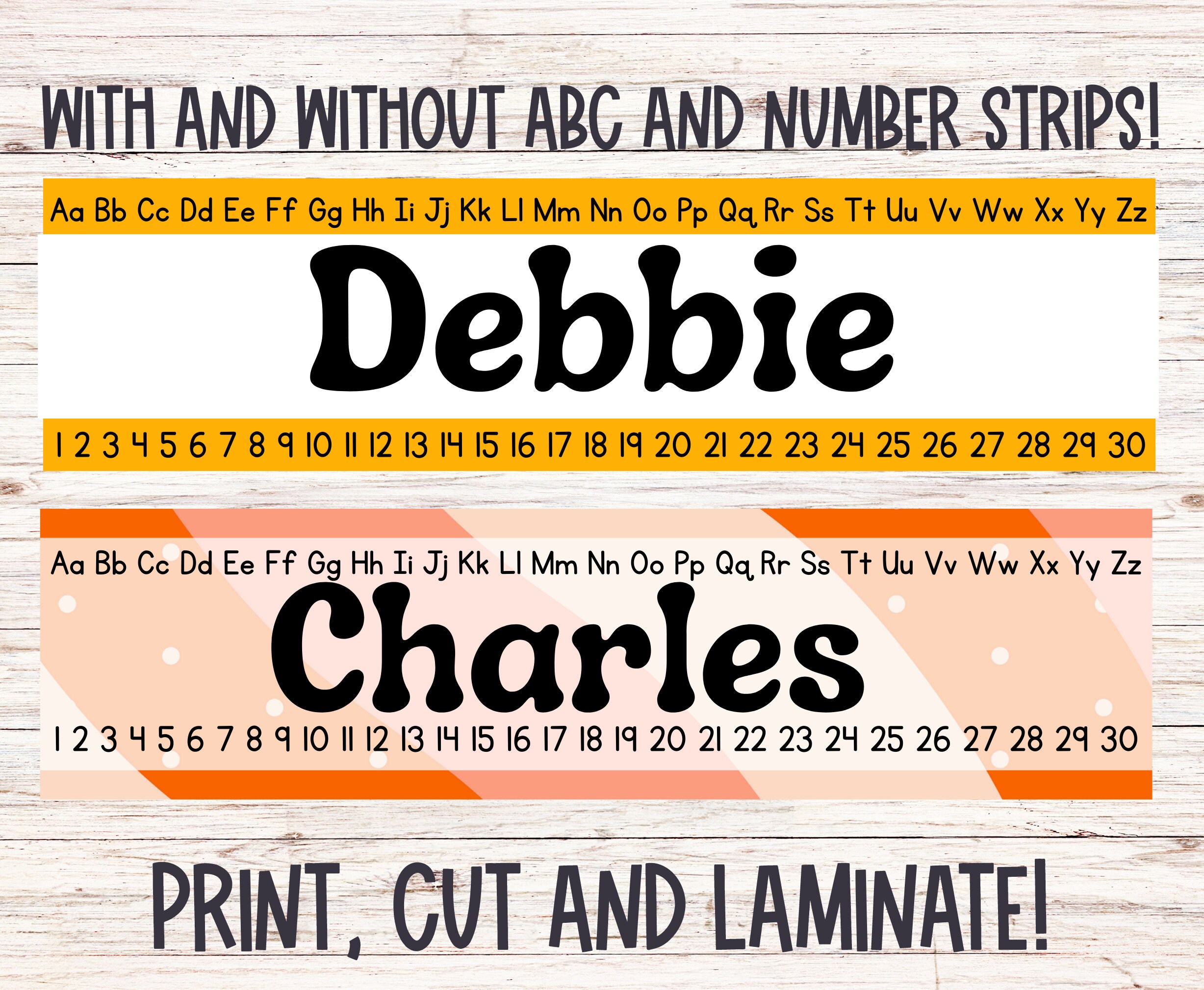 Groovy Desk Name Tags for Classroom Decor | Editable and Printable - Etsy