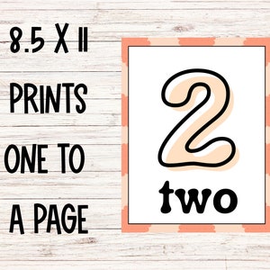 Groovy Number Posters for Classroom Teacher Resources - Etsy