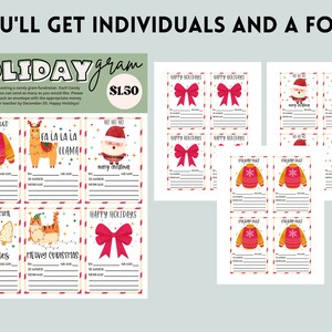 Candy Gram for Christmas Fundraiser for PTO/PTA School Event | Editable ...