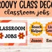 Retro Groovy Classroom Decor Bundle for Bulletin Board - Etsy