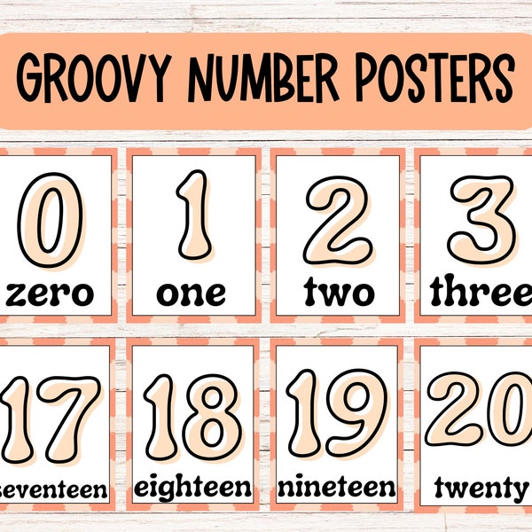 Number Posters for Classroom - Etsy