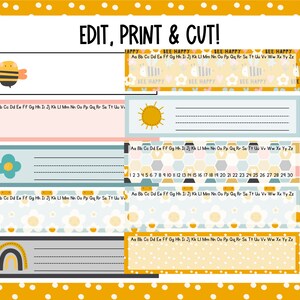 Desk Name Tags for Students With Bumble Bee Theme - Etsy