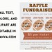 Football RAFFLE Fundraiser Editable Template for PTO and PTA. Flyer for ...