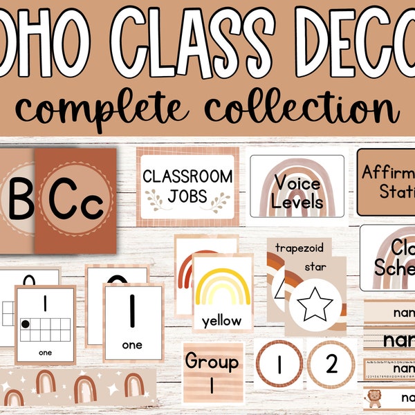 Boho Classroom Decor - Etsy