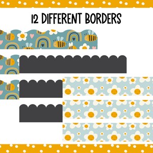Bumble Bee Classroom Decor Bulletin Board Borders for Bee Theme ...