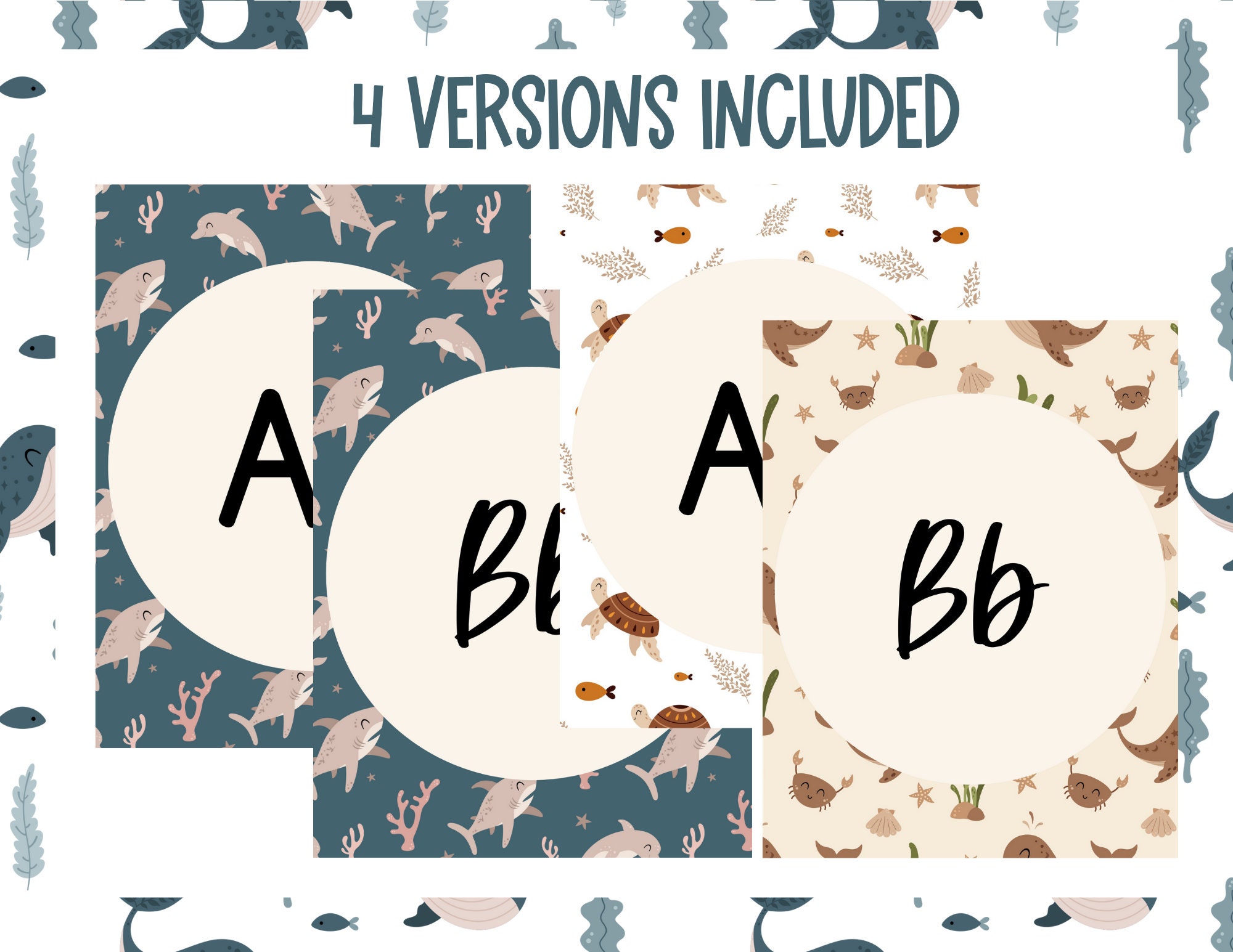 Alphabet Posters for Classroom Decor - Ocean Theme - Etsy