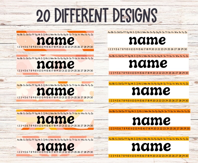 Groovy Desk Name Tags for Classroom Decor | Editable and Printable - Etsy