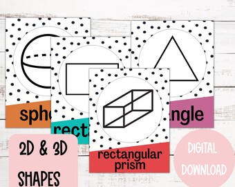 3d Shape Posters - Etsy