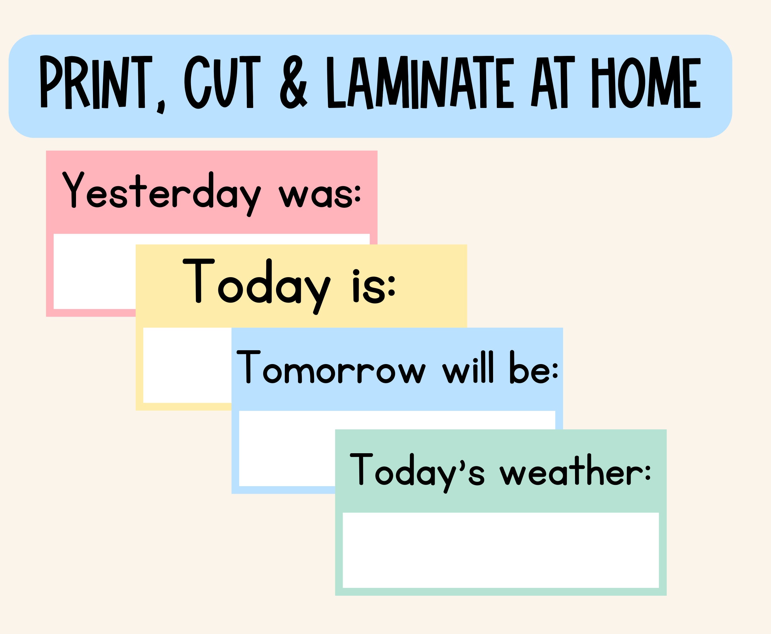 Rainbow Pastel Class Calendar Kit for Classroom Organization, Bulletin ...