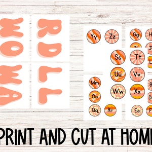 Groovy Word Wall Alphabet for Classroom Organization - Etsy