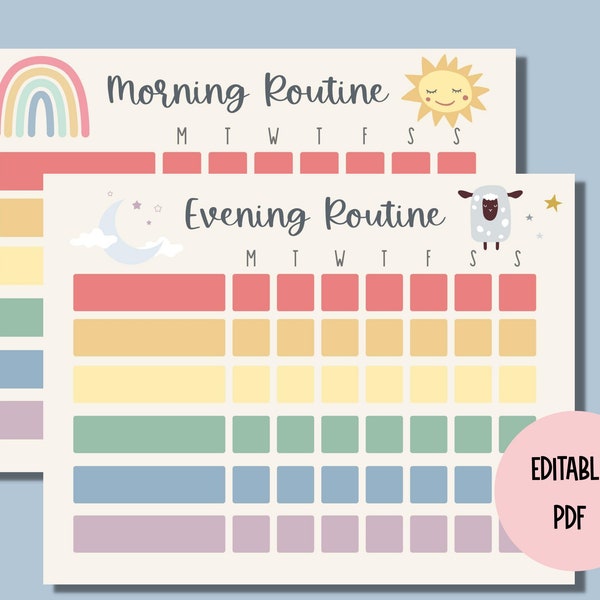 Kids Morning Routine - Etsy
