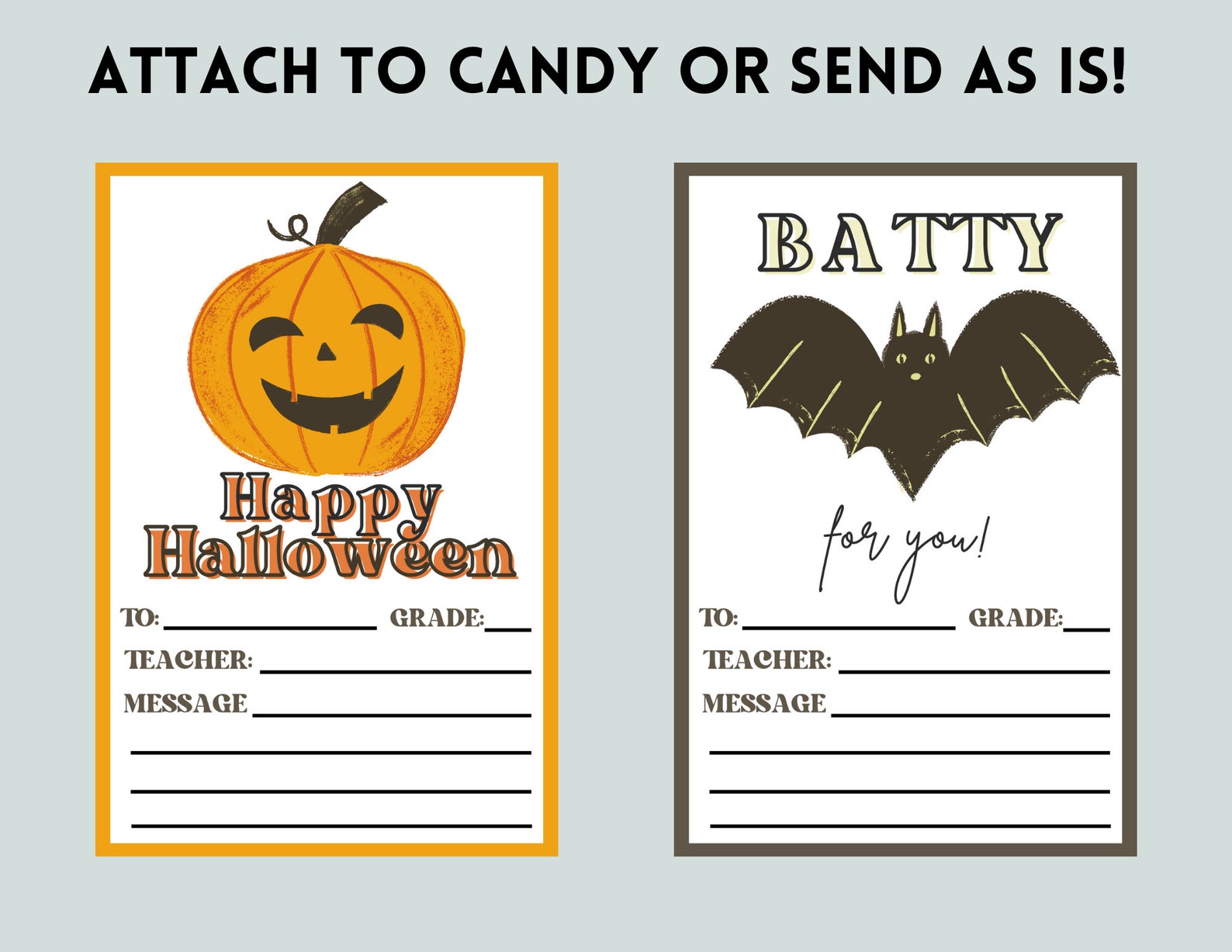 Halloween Boo Gram Candy Gram Fundraiser for PTO/PTA School Event ...