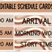 Editable Schedule Cards for BOHO Classroom Organization, Bulletin Board ...
