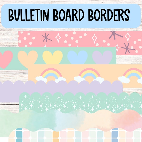 Pastel Borders - Etsy