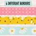 Classroom Bulletin Borders Kit Bold Daisy Neutral Collection ...