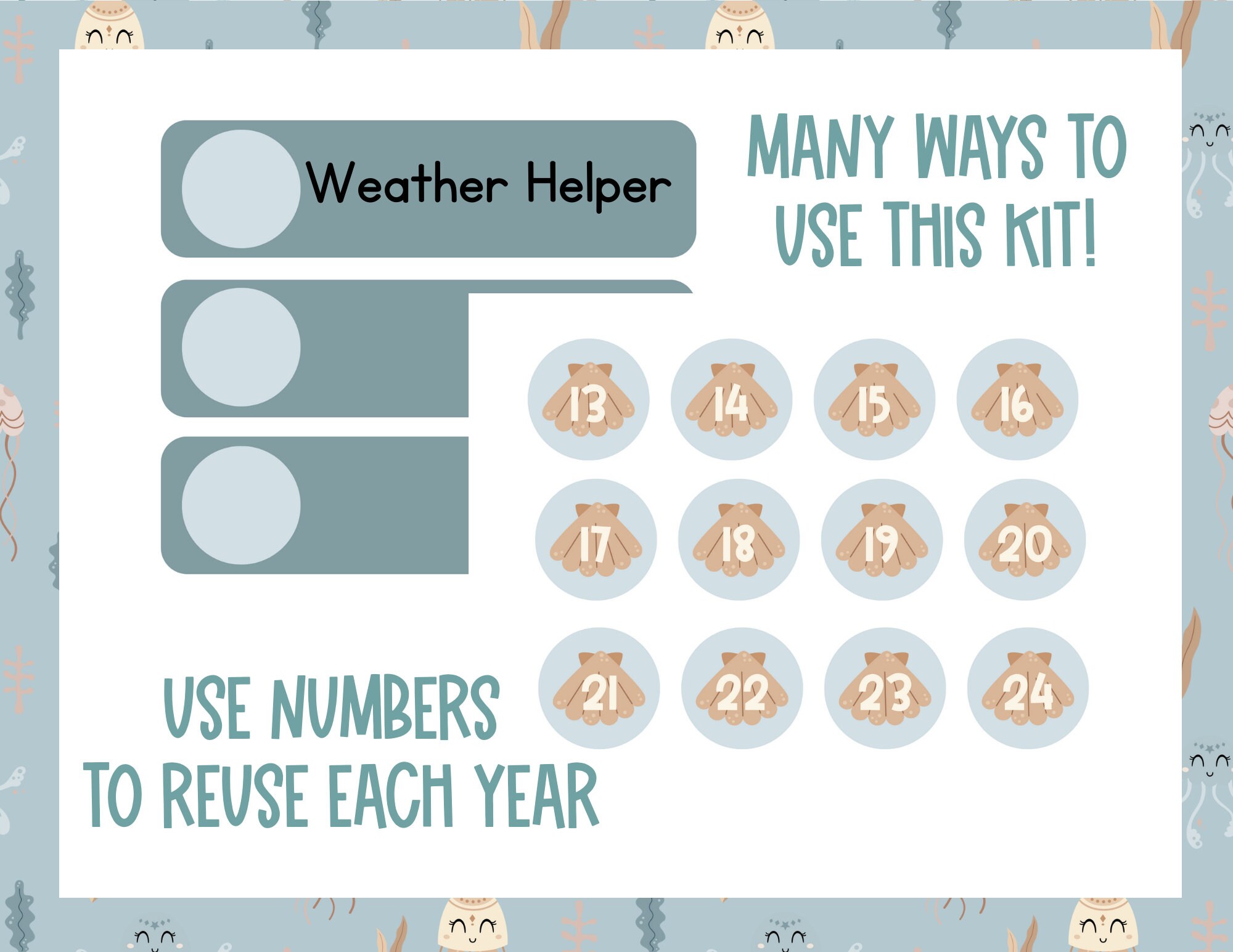 Classroom Jobs - Printable Class Helper - Ocean Theme Decor - Etsy