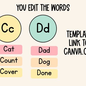 Pastel Rainbow Word Wall Alphabet for Classroom Organization ...