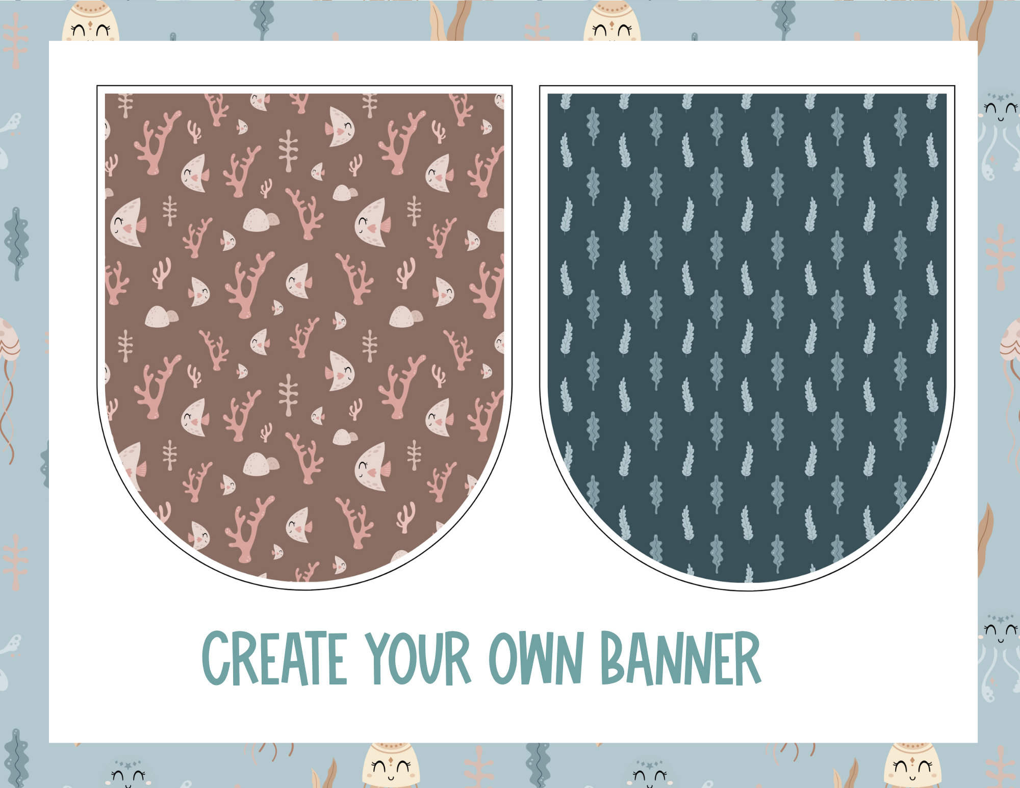 DIY Alphabet Banner for Classroom or Homeschool Decor Ocean Theme - Etsy