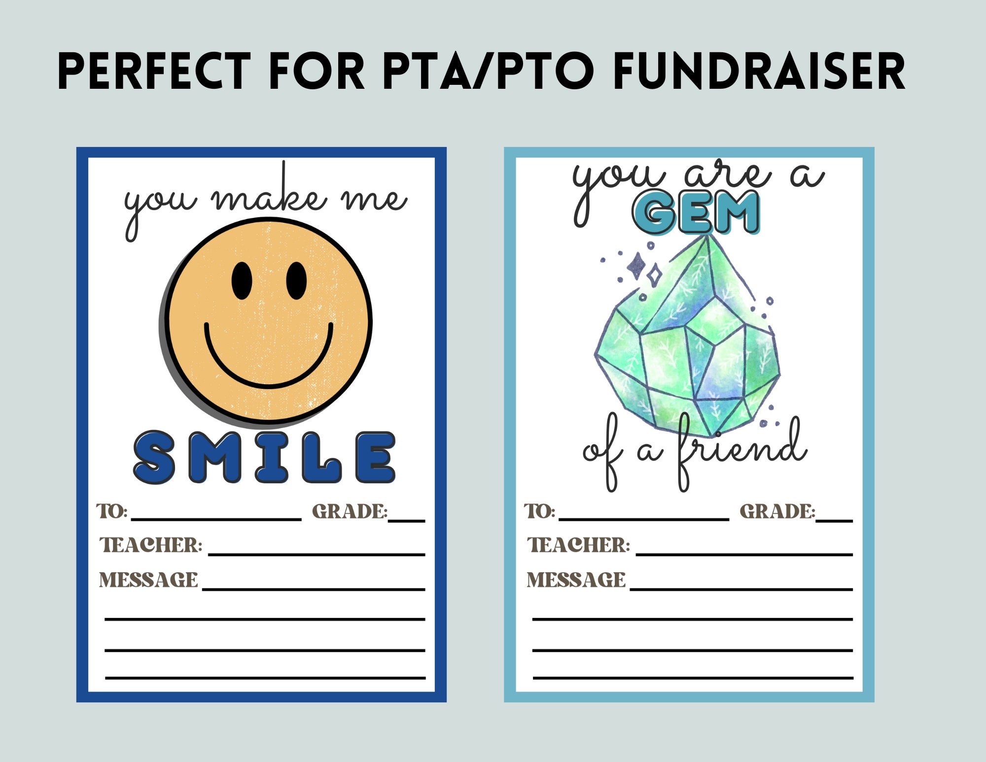 Friendship Candy Grams for PTO/PTA School Event | Editable and ...