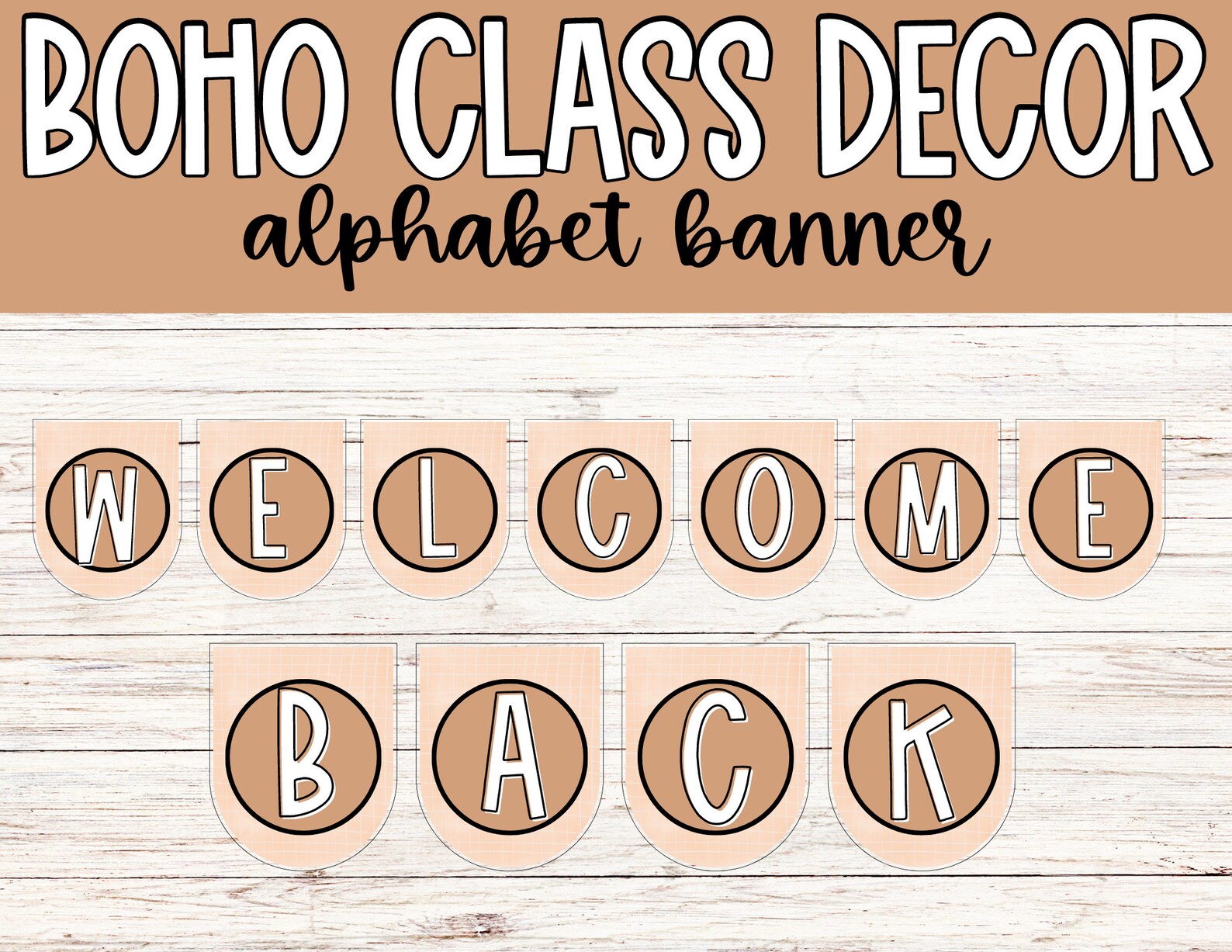 Alphabet Banner DIY Printable BOHO Collection for Classroom or ...