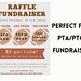 Football RAFFLE Fundraiser Editable Template for PTO and PTA. Flyer for ...