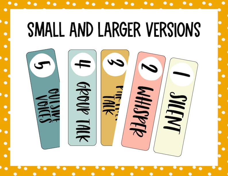 Voice Level Chart Teacher Tool Bumble Bee Theme - Etsy