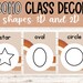 Printable BOHO Neutral Shape Posters for Classroom Organization or ...