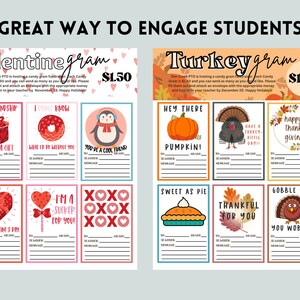 Candy Gram for School Fundraiser Idea PTO/PTA Events| Editable and ...