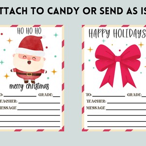 Candy Gram for Christmas Fundraiser for PTO/PTA School Event | Editable ...