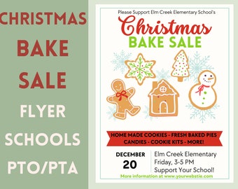 Christmas Cookie Sale Flyer - Etsy