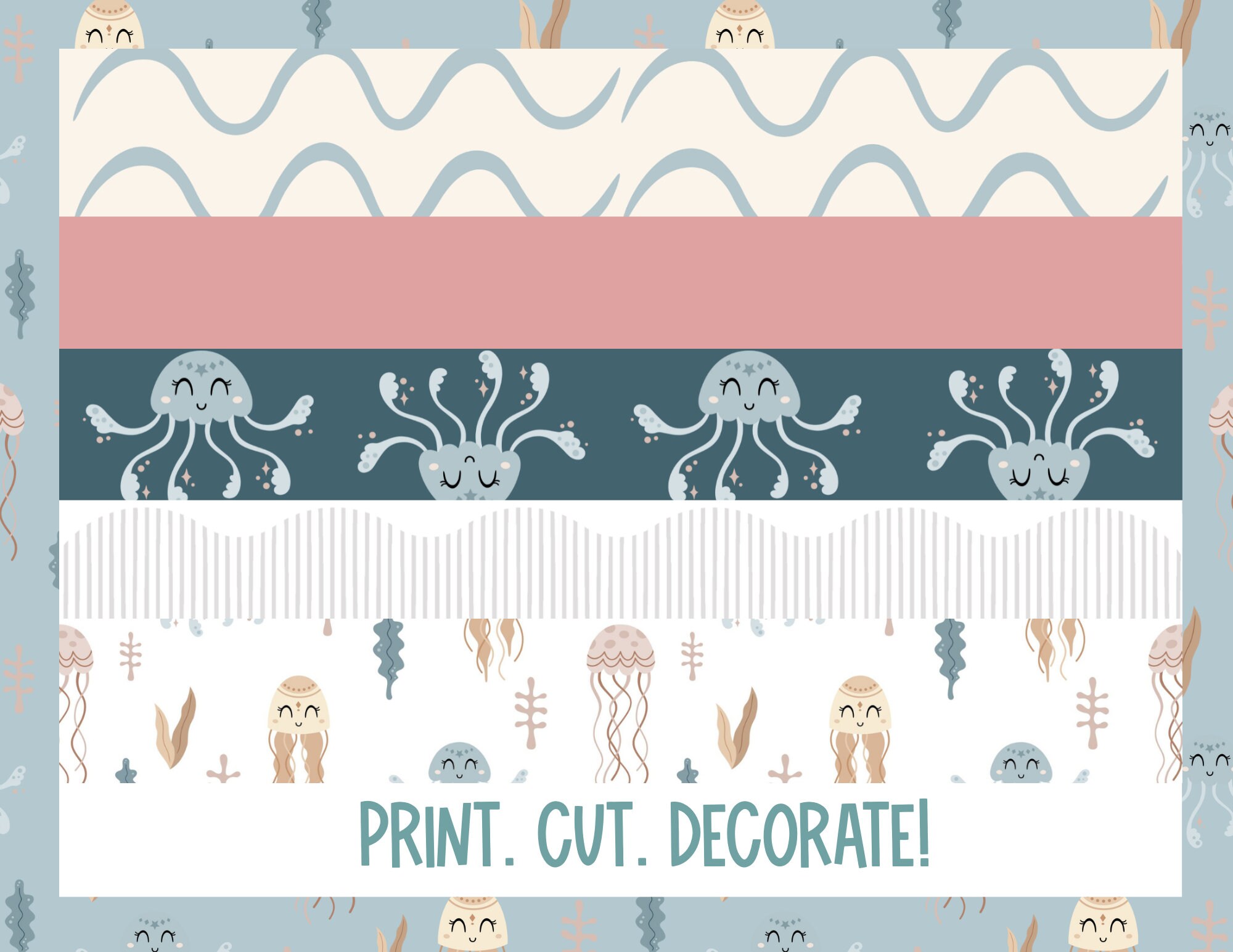 Bulletin Board Borders - Ocean Theme - Classroom Decor - Etsy