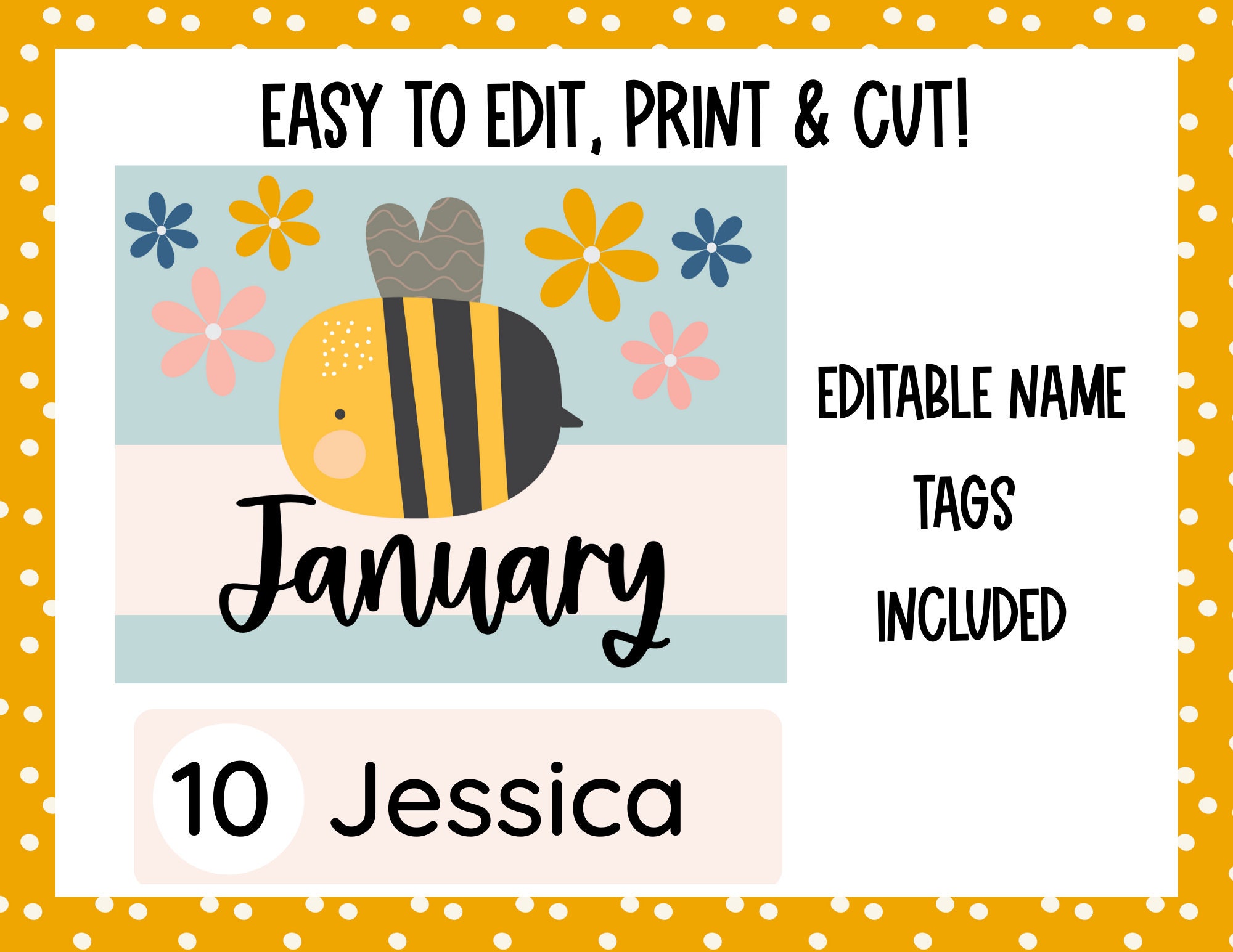 Birthday Board DIY Bumble Bee Decor Kit for Teacher Classroom - Etsy