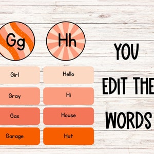 Groovy Word Wall Alphabet for Classroom Organization - Etsy