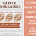 Football RAFFLE Fundraiser Editable Template for PTO and PTA. Flyer for ...
