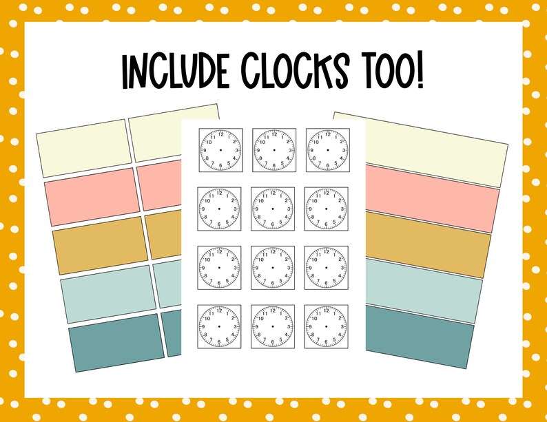 Editable Schedule Cards for Teachers - Bumble Bee Class Decor - Etsy