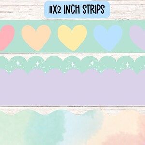 Classroom Bulletin Borders Kit Pastel Rainbow Collection - Printable ...