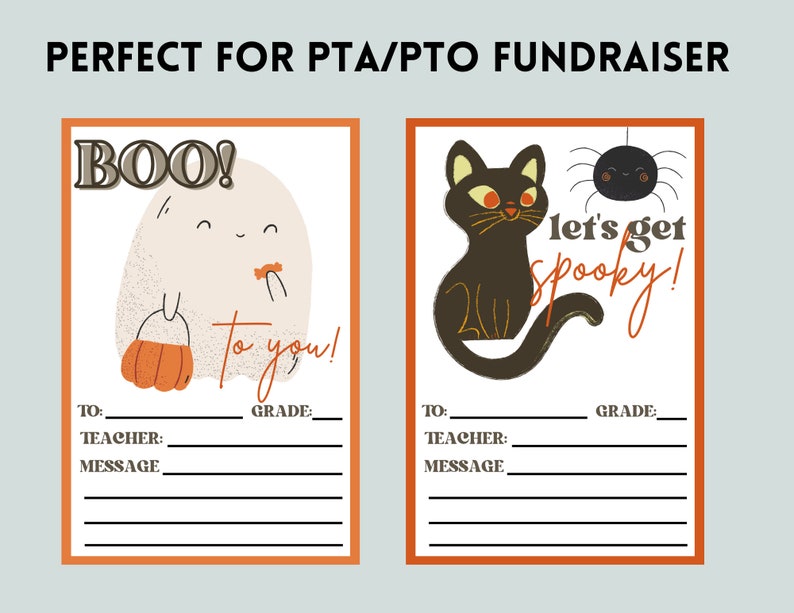 Halloween Boo Gram Candy Gram Fundraiser for PTO/PTA School Event ...