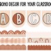 Neutral BOHO Classroom Decor Bundle for Bulletin Board, Teacher ...