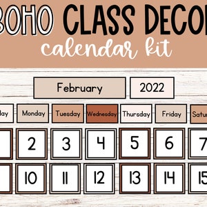 Retro GROOVY Class Flip Calendar for Classroom Organization, Bulletin ...